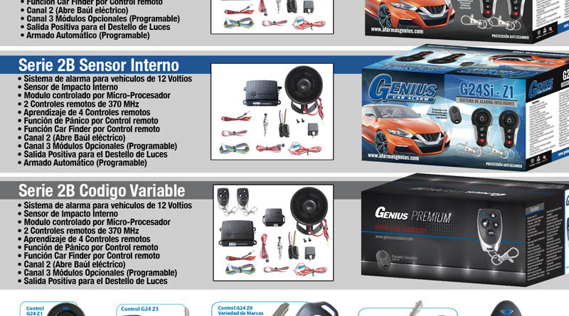 Genius CarAlarm Serie 2B – Genius Car Alarm – Alarmas para vehiculos ...