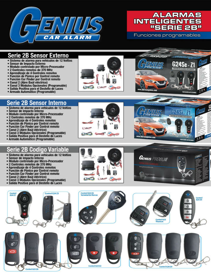 Genius CarAlarm Serie 2B – Genius Car Alarm – Alarmas para vehiculos ...