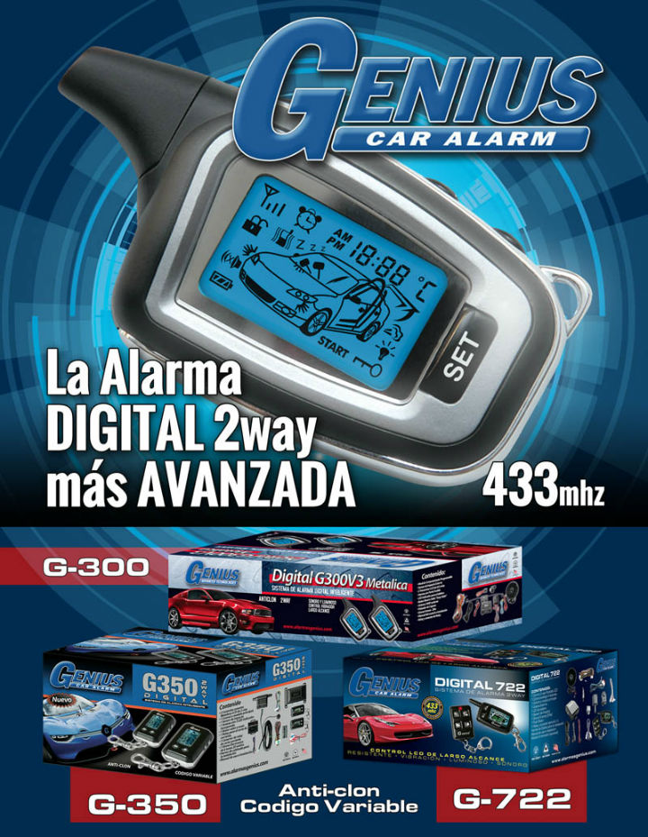 Genius CarAlarm 2way – Genius Car Alarm – Alarmas para vehiculos ...