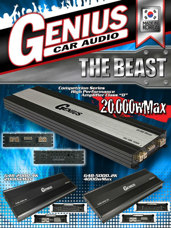Genius CarAudio AMP The Beast – Genius Car Alarm – Alarmas para ...