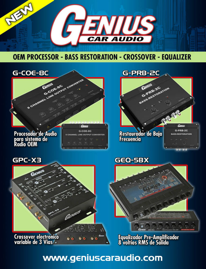 Genius CarAudio Procesadores