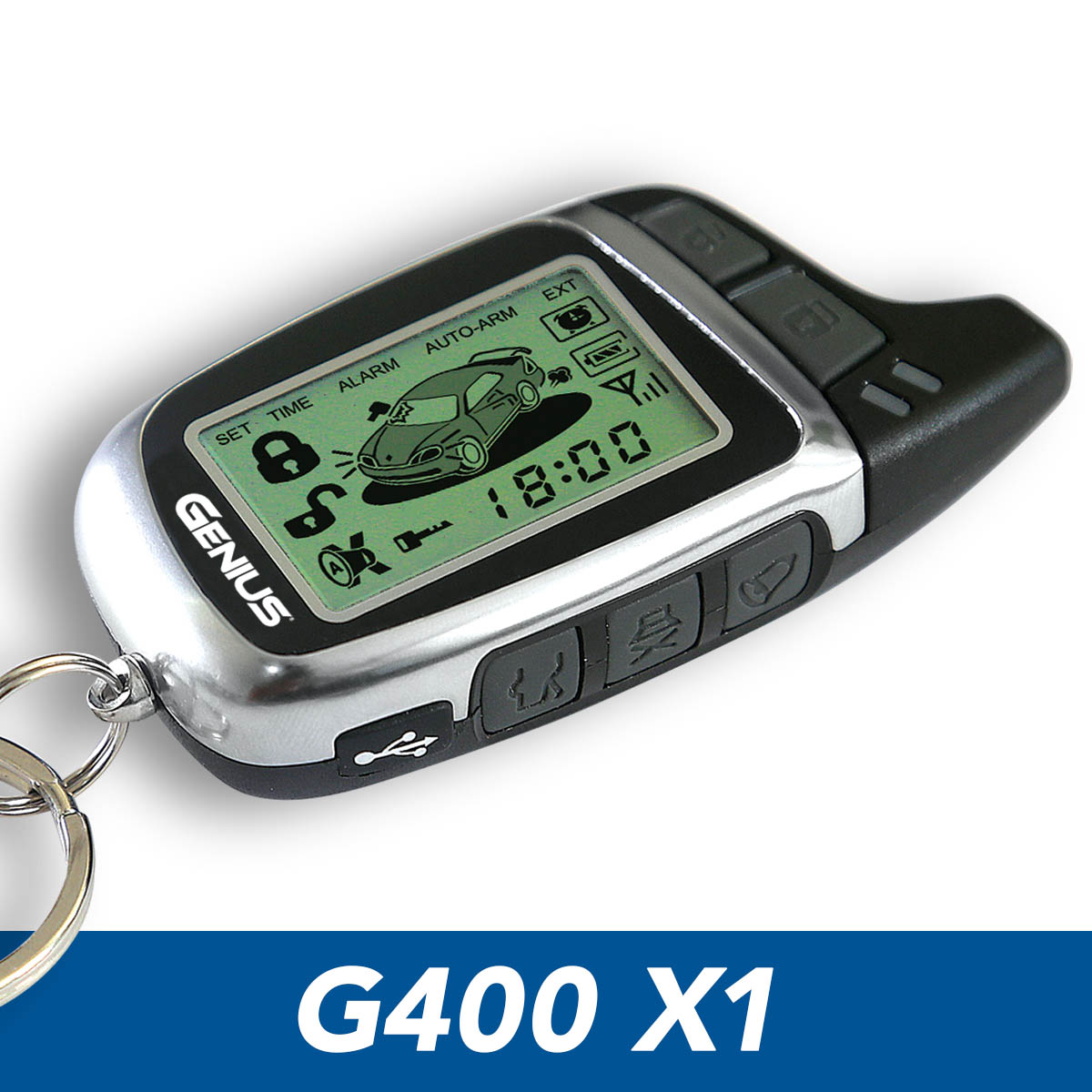 Alarma Digital G400 – X1 – 5000mts. – Genius Car Alarm – Alarmas para ...