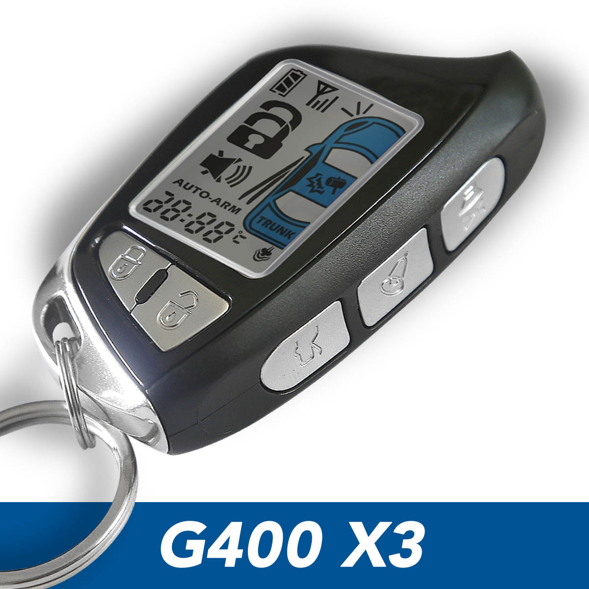 Alarma Digital G400 – X3 – 5000mts. – Genius Car Alarm – Alarmas para ...