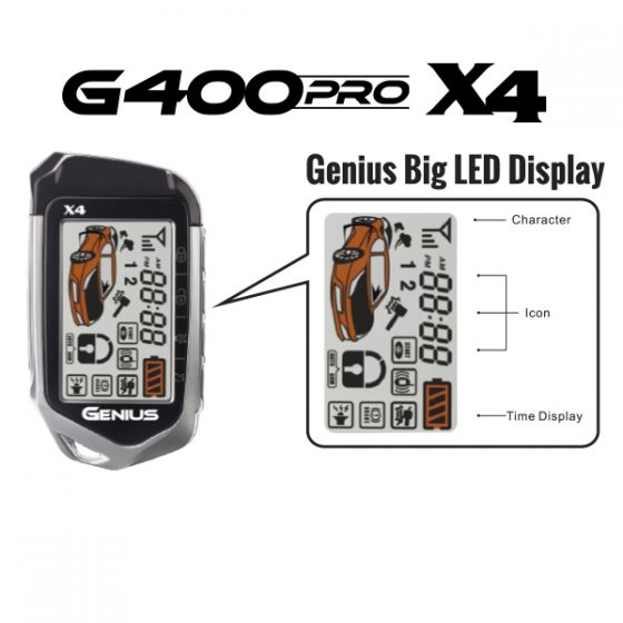Alarma Digital -X4- 5000mts – Genius Car Alarm – Alarmas para vehiculos ...