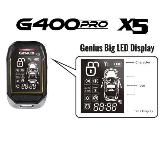 Alarma Digital G400 -X5- 5000mts – Genius Car Alarm – Alarmas para ...